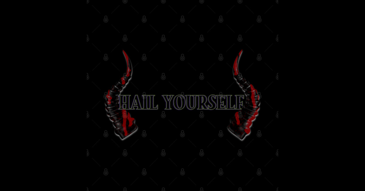 Hail yourself horns - Hail Satan - Posters and Art Prints | TeePublic