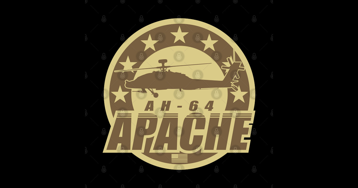 AH-64 Apache - Army Apache Helicopter - Sticker | TeePublic