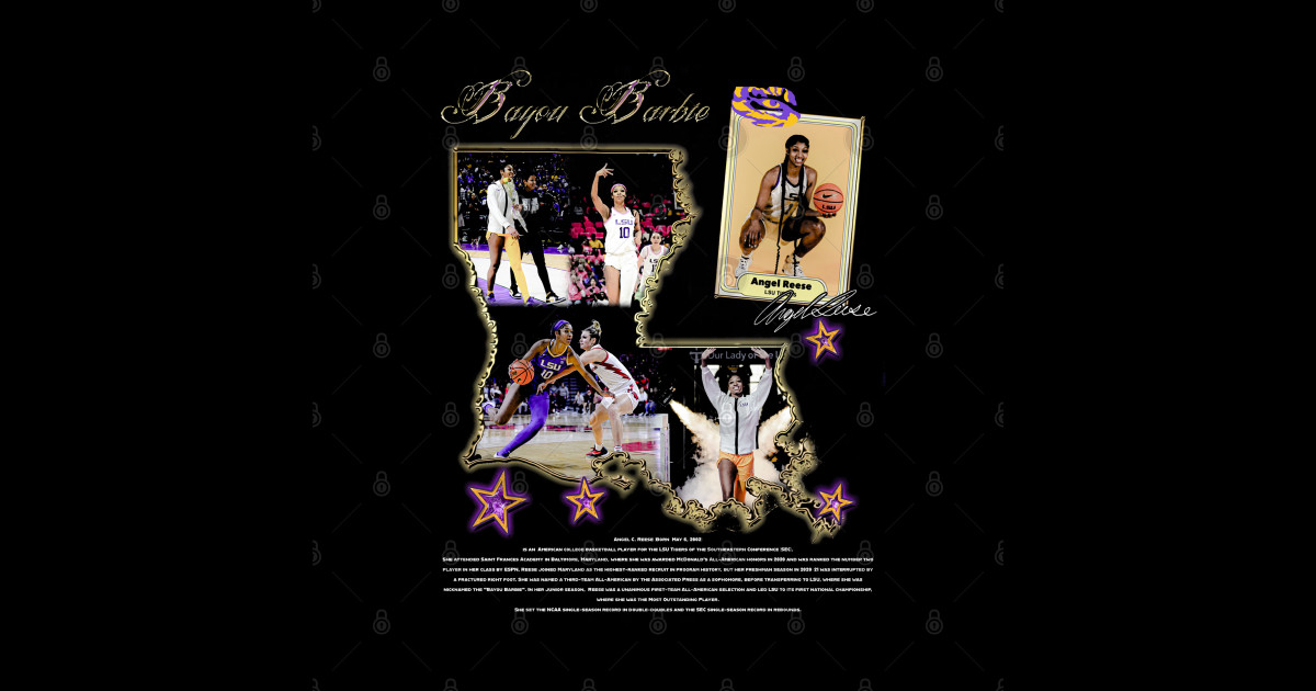 Angel Reese Bayou Barbie - Angel Reese - Sticker | TeePublic