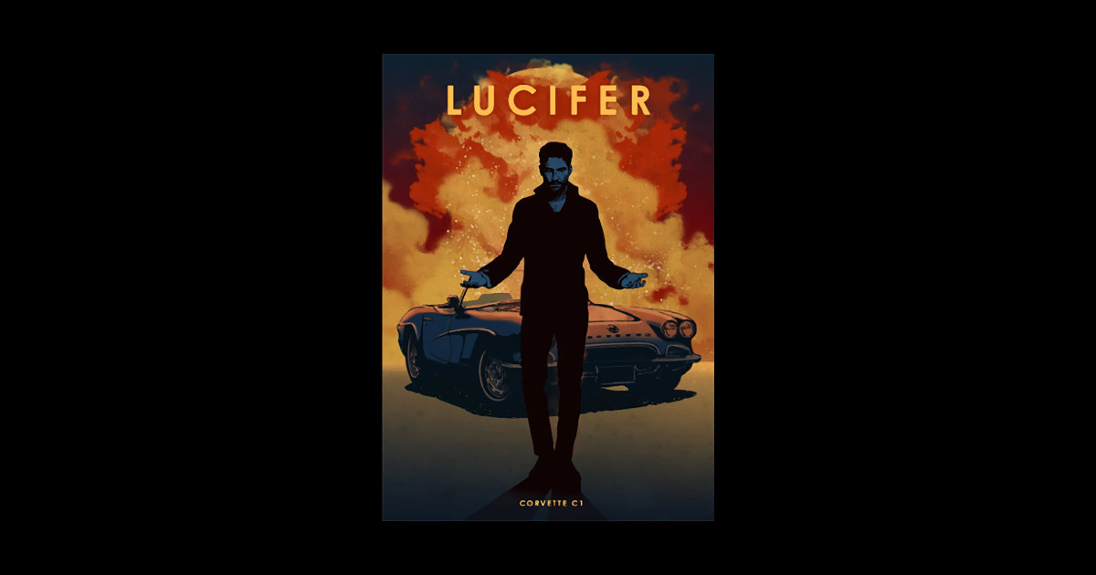 Lucifer - Chevrolet Corvette - Car Legends - Lucifer - Sticker | TeePublic