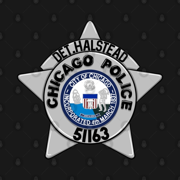 Detective Jay Halstead | Chicago PD Badge 51163 - Chicago Pd - T-Shirt ...