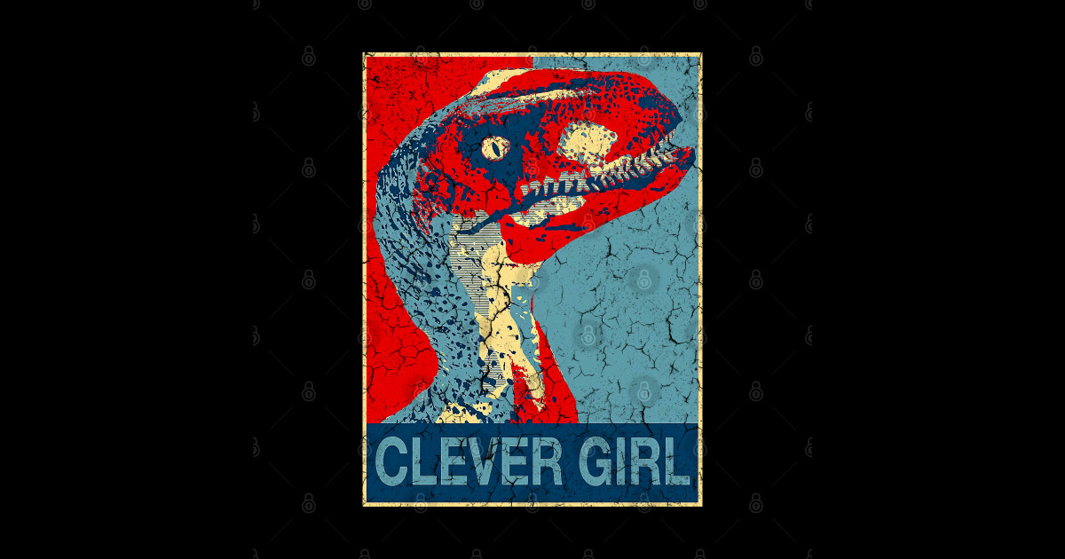 CLEVER GIRL DINO - Clever Girl - Sticker | TeePublic