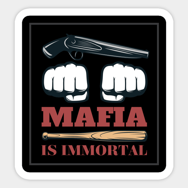 Gangster Mafia Designs - Mafia Gangster - Sticker | TeePublic