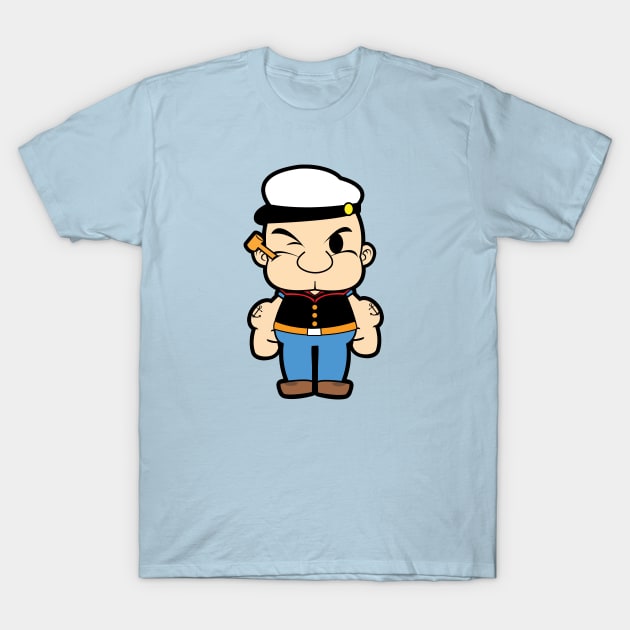 Popeye Chibi - Popeye - T-Shirt | TeePublic