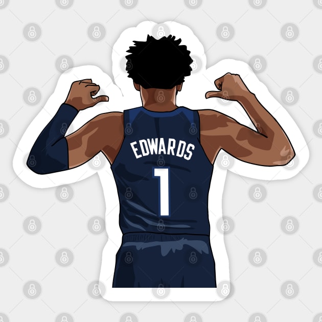 Anthony Edwards Vector Name - Anthony Edwards - Sticker | TeePublic