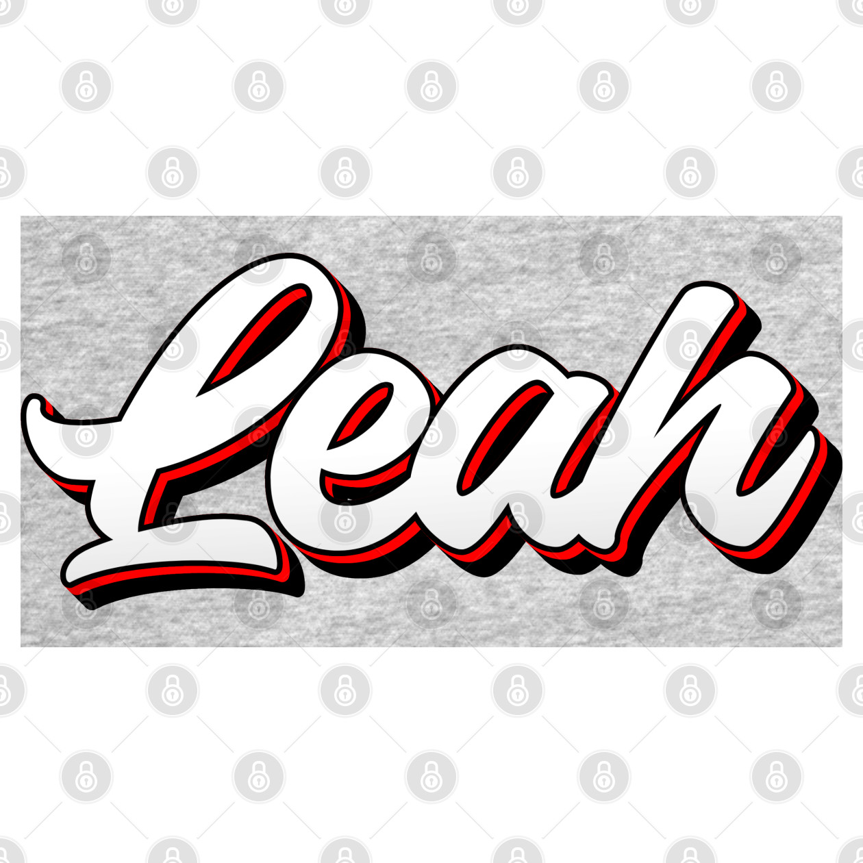 Leah name - cool 70s retro font - Leah Name Cool 70s Retro Font - T-Shirt | TeePublic