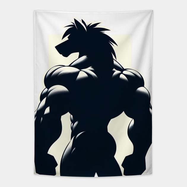 Simple Anthro Furry Horse Silhouette - Furry - Tapestry | TeePublic