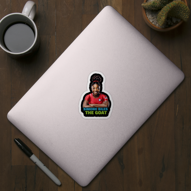 Simone Biles the goat - Simone Biles - Sticker | TeePublic