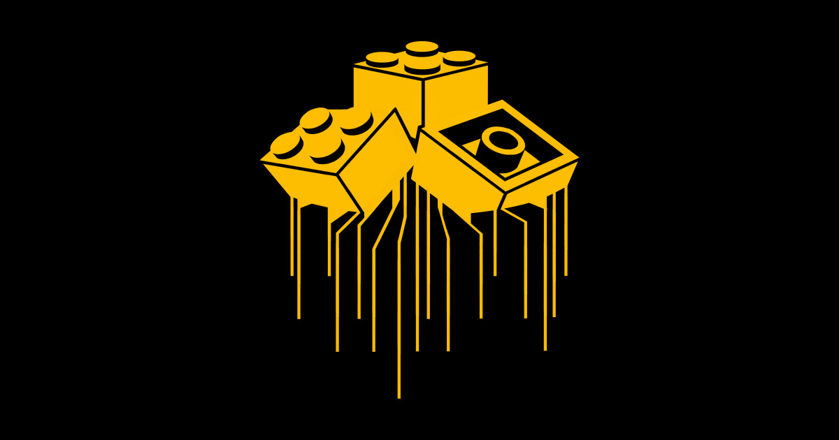 Brick Bleed Yellow - Plastic - Sticker | TeePublic