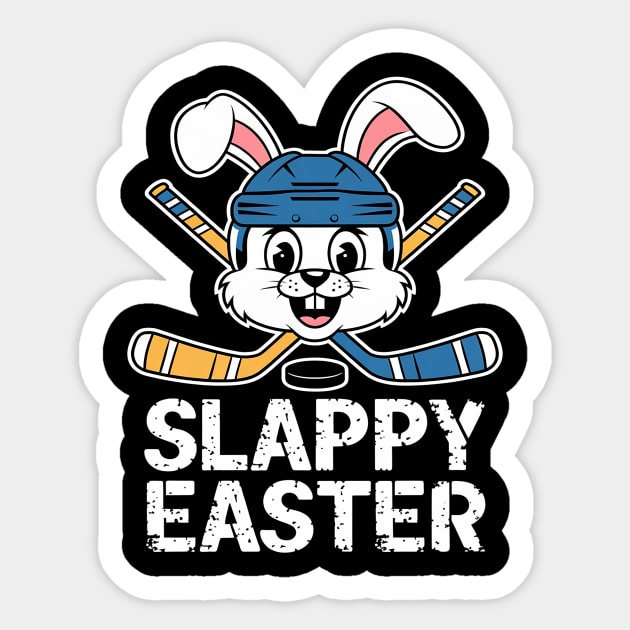 Slappy Easter Ice Hockey Helmet Bunny - Slappy Easter Ice Hockey Helmet ...