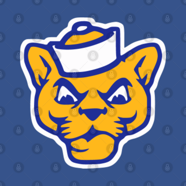 Vintage Style Panthers Mascot (Classic Colors) - Panthers Football - T ...