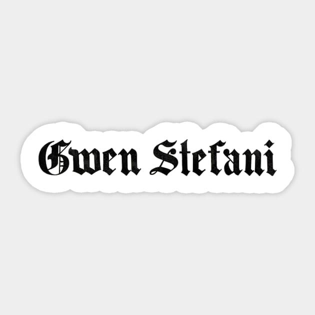 Gwen Stefani logo's - Gwen Stefani - Sticker | TeePublic