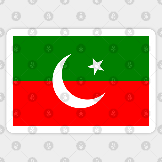 PTI Flag - Pti Flag - Sticker | TeePublic