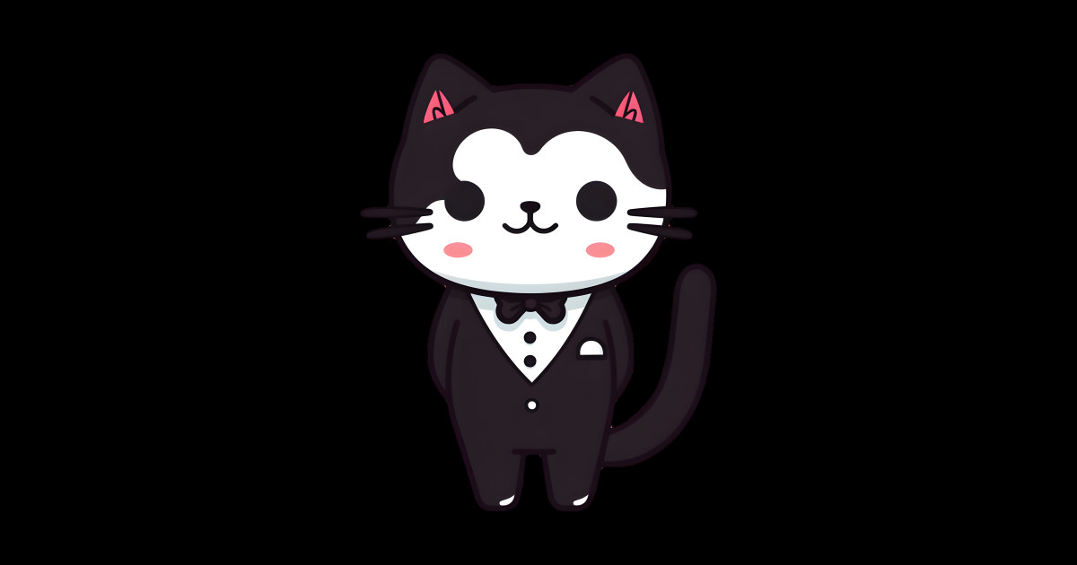 Adorable Personal Cat Servant - Personal Cat Servant - Sticker | TeePublic