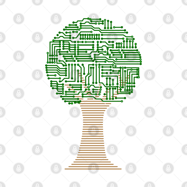 Circuit tree circuitry board - Circuitry - T-Shirt | TeePublic