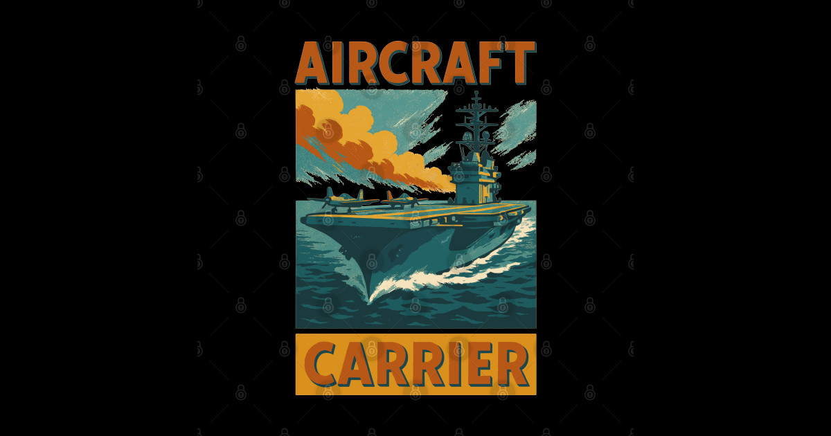 Aircraft carrier - Aircraft Carrier - Sticker | TeePublic