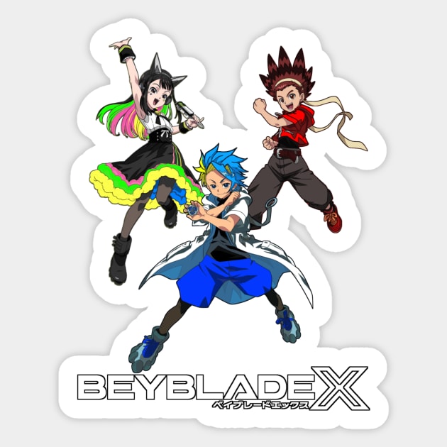 Persona team (Beyblade X) - Anime - Sticker | TeePublic