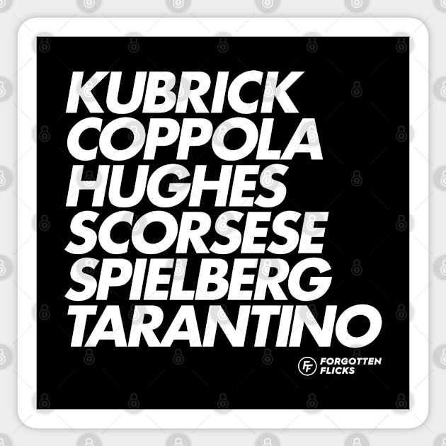 Famous Movie Directors - Movies - Sticker | TeePublic