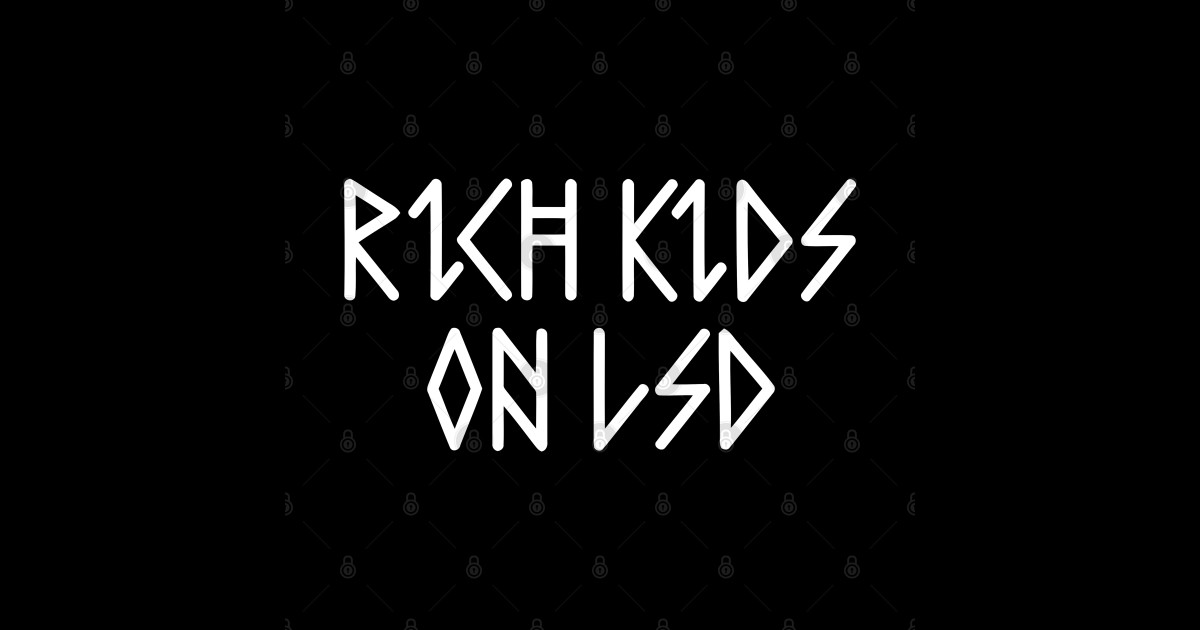 RKL Rich Kids On LSD Font Logo - Band - Posters and Art Prints | TeePublic