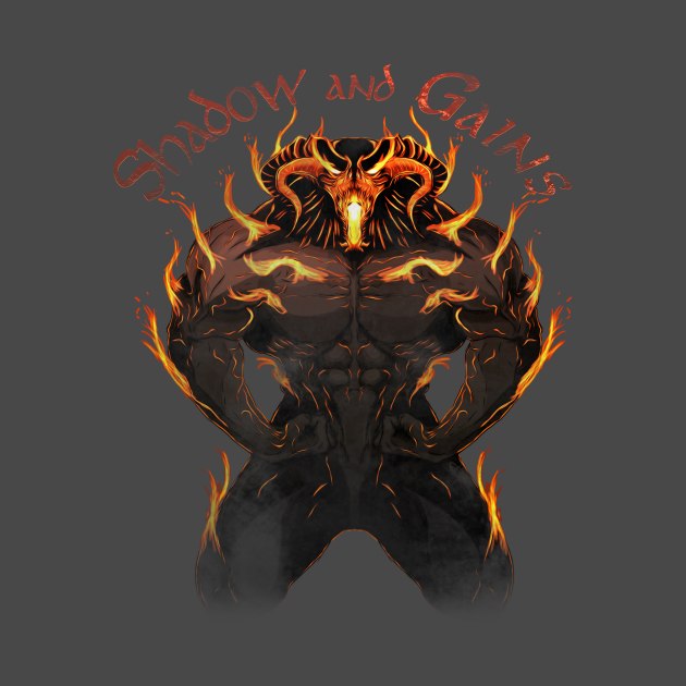 Balrog - Shadow and Gains - Distressed - Balrog - T-Shirt | TeePublic