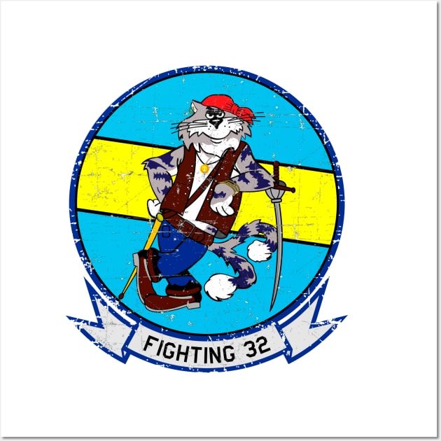 F-14 Tomcat - Fighting 32 - Grunge Style - F 14 Tomcat - Posters and ...