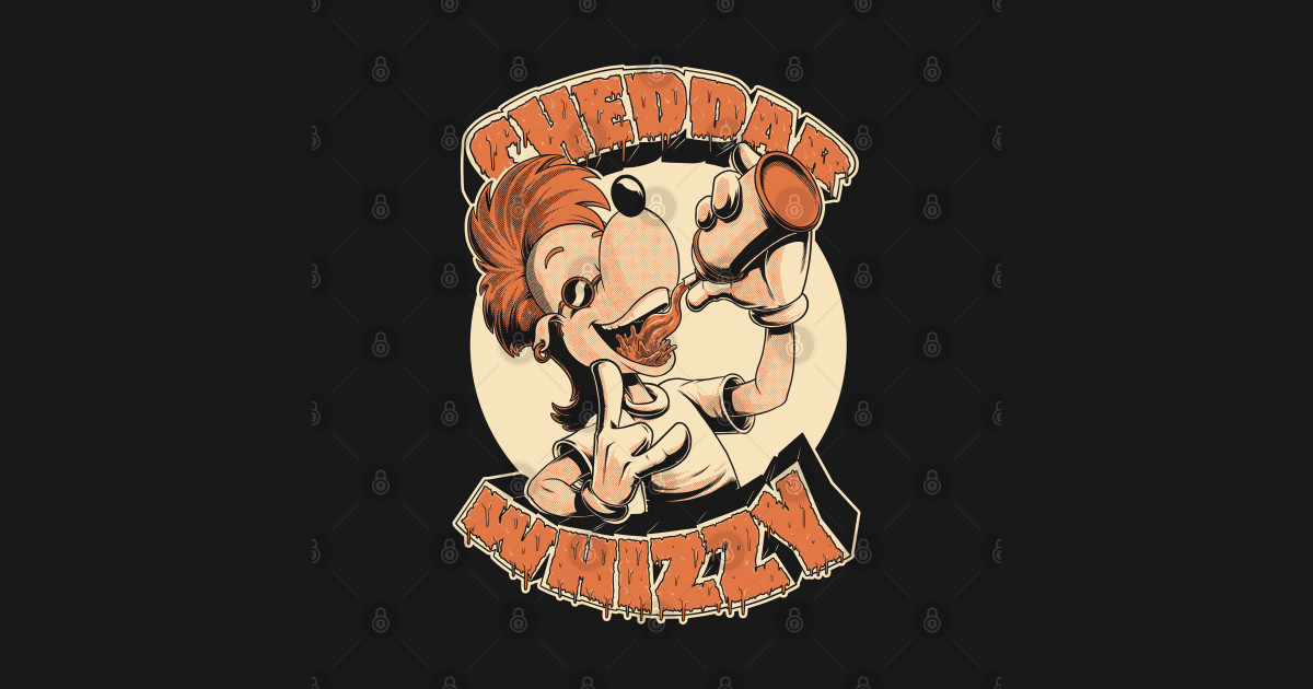 Cheddar Whizzy - Funny Animated Character - 90s Movie - T-Shirt | TeePublic