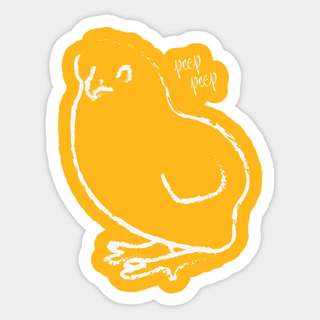 Peep Peep Baby Chick - Crazy Chicken Lady - Baby Chicks - Sticker ...