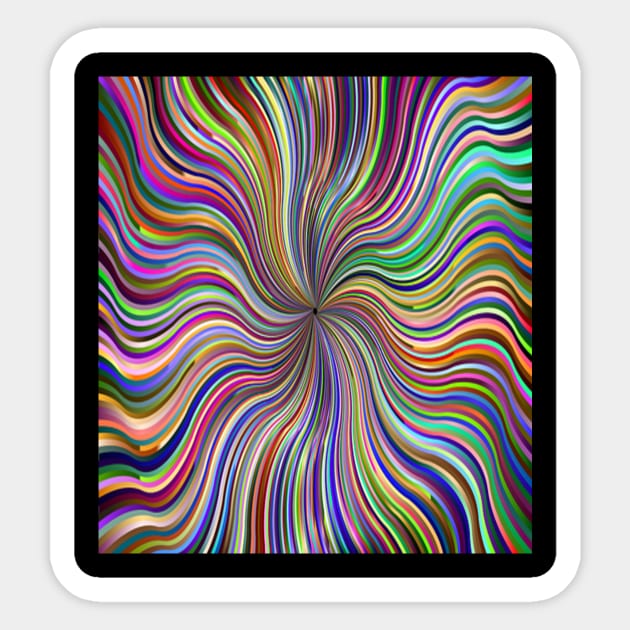 Colorful Line Pattern - Colorful Pattern - Sticker | TeePublic