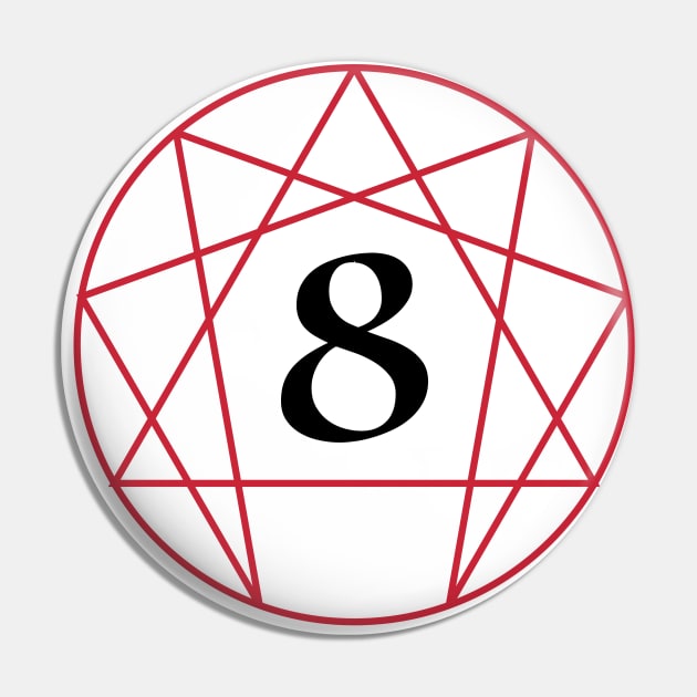 Enneagram Eight - The Challenger (Number Only) - Enneagram - Pin ...