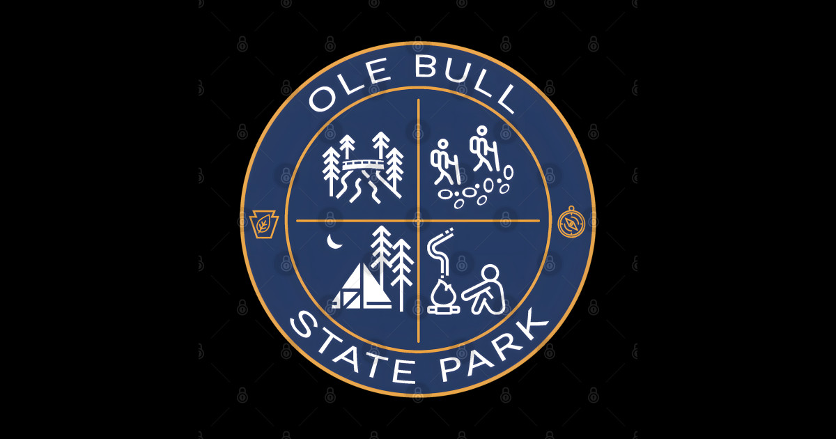 Ole Bull State Park Heraldic - Ole Bull - Pin | TeePublic