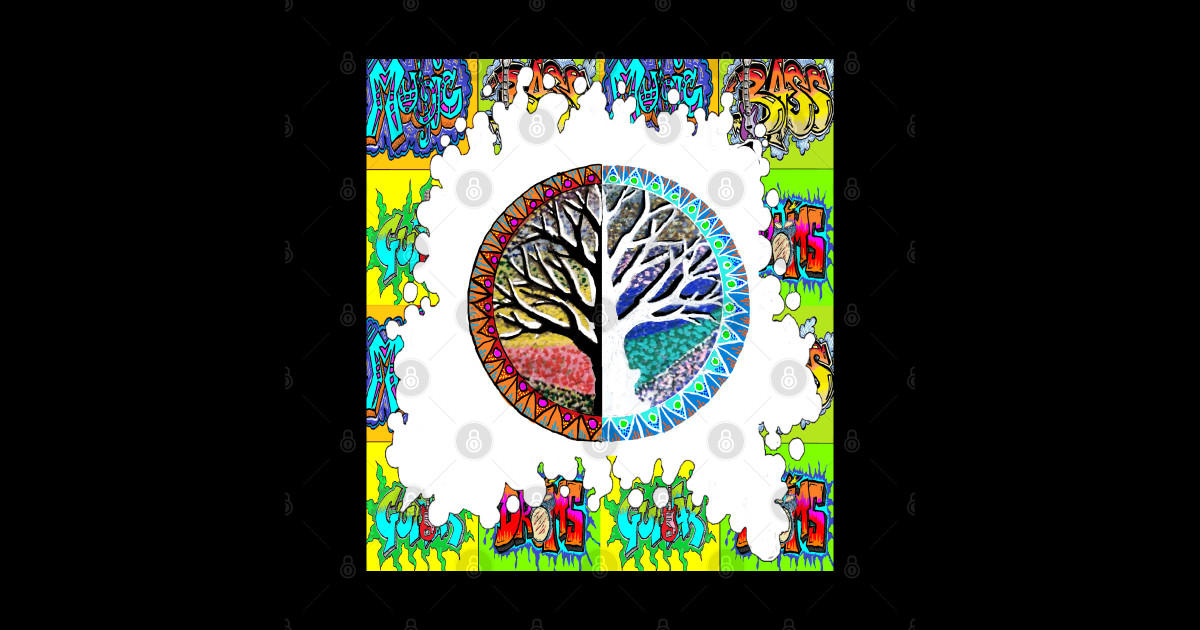 tree graffiti 777 - Tree Of Life - Sticker | TeePublic