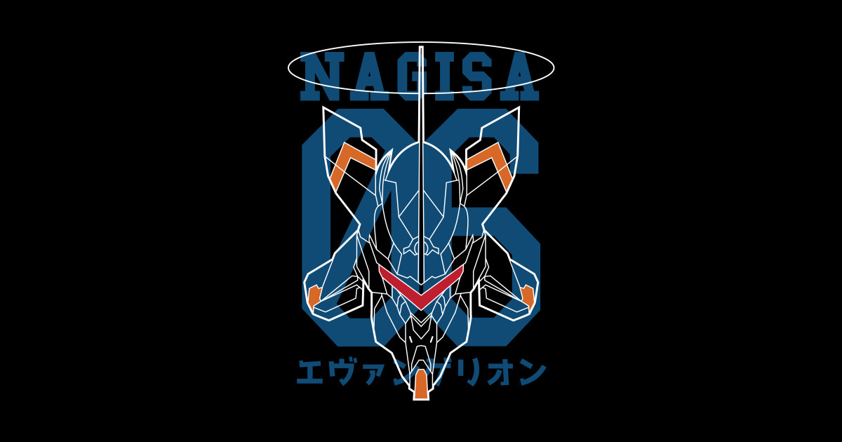 EVA 06 front//back - Neon Genesis Evangelion - Sticker | TeePublic