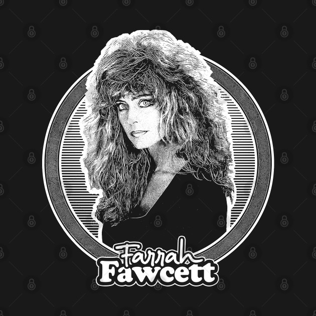 Farrah Fawcett // Retro Fan Art Design - Farrah Fawcett - T-Shirt