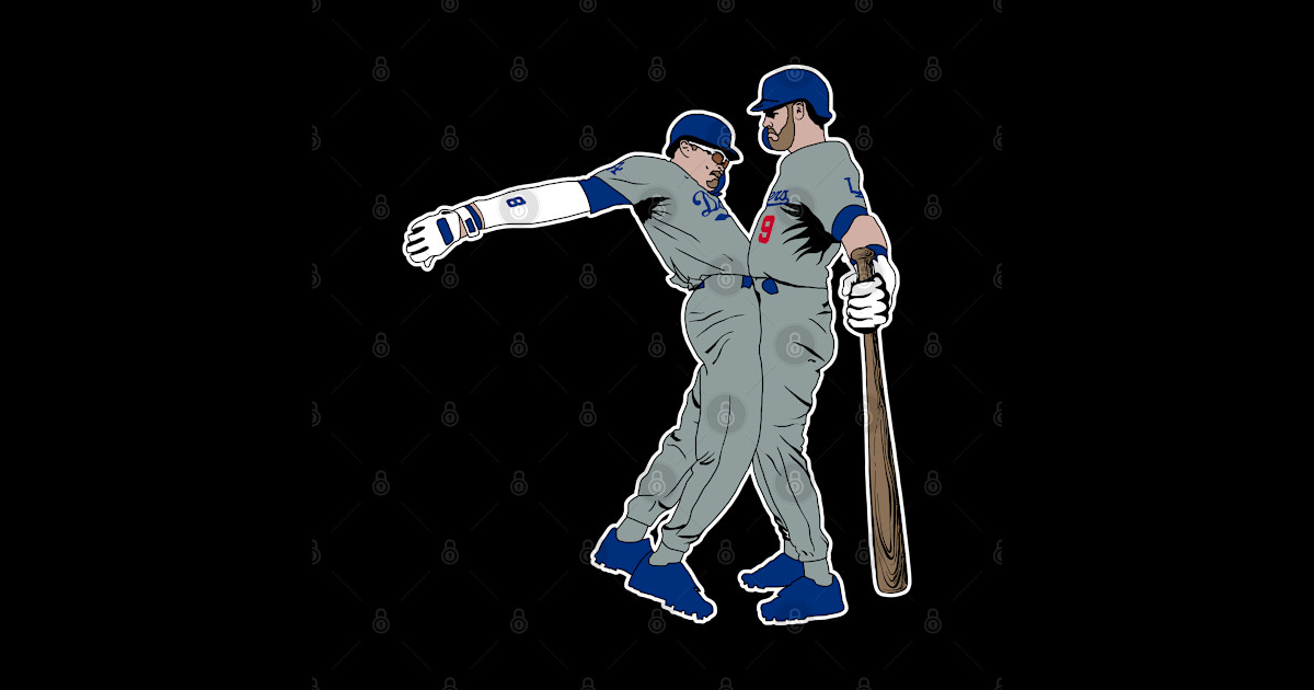 The Dodger Dinger - Crotch Bump - Los Angeles Dodgers - Sticker | TeePublic