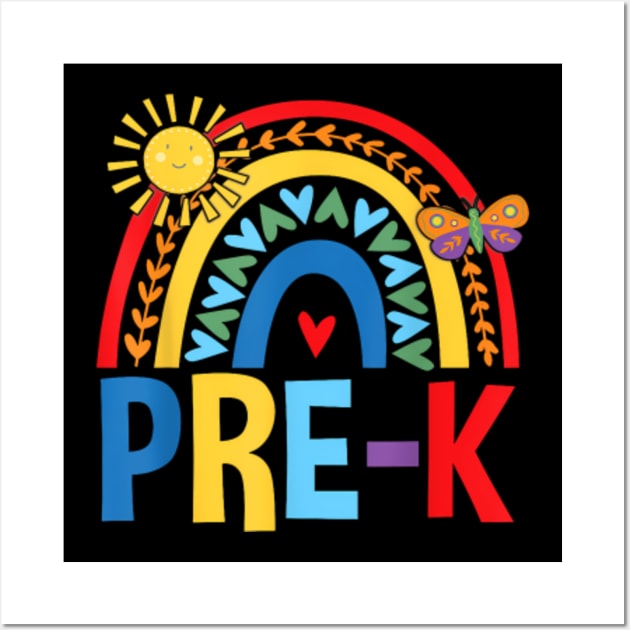 Pre K Rainbow With Cute Sun Back To School - Pre K Rainbow With Cute ...