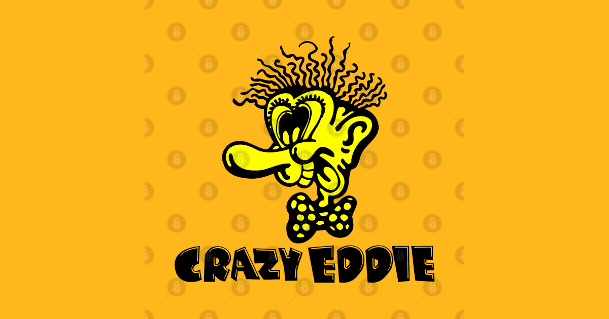 Crazy Eddie [Defunct Electronics Chain] - Defunct Logo - T-Shirt ...
