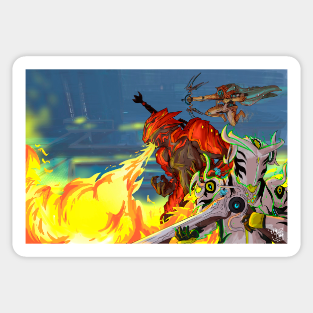 Warframe Rush - Warframe - Sticker | TeePublic