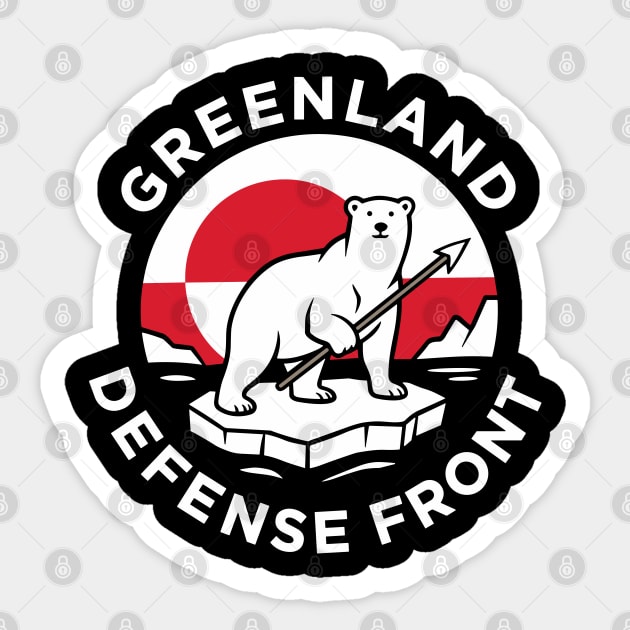 Greenland Defense Front - Greenland - Sticker | TeePublic