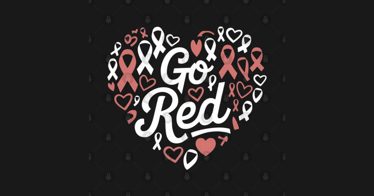 February Heart Disease Awareness Month Red Heart - Heart Disease ...