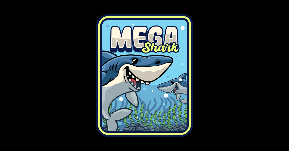 Cute Megalodon Aquatic Cartoon - Cute Megalodon Aquatic Cartoon ...