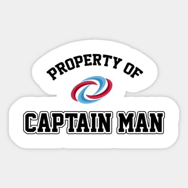 Property of Captain Man - Property Of Captain Man - Sticker | TeePublic