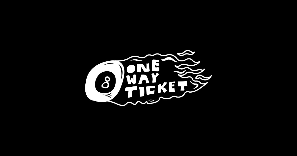 One Way Ticket - Tattoo Design - Sticker | TeePublic