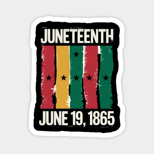 1865 Juneteenth Black History American Flag African June 19th - 1865 ...