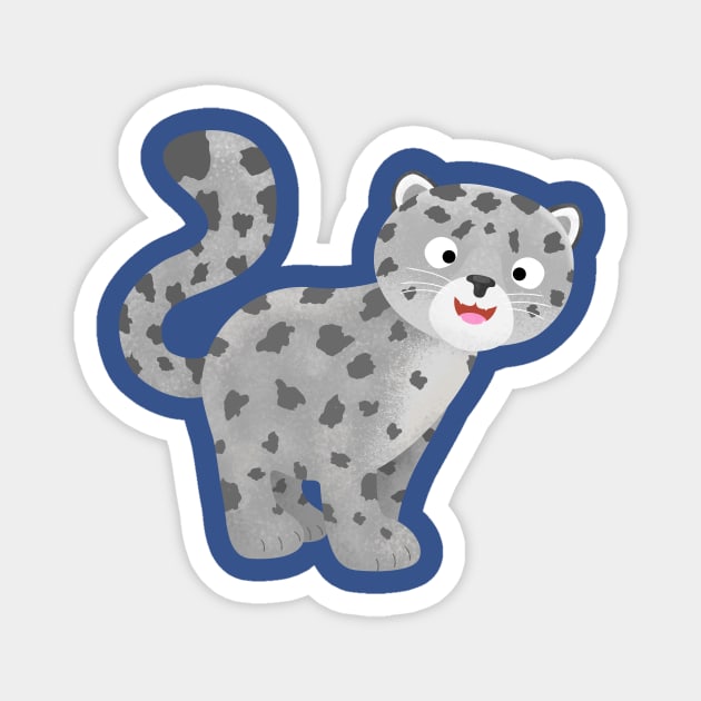 snow leopard cartoon