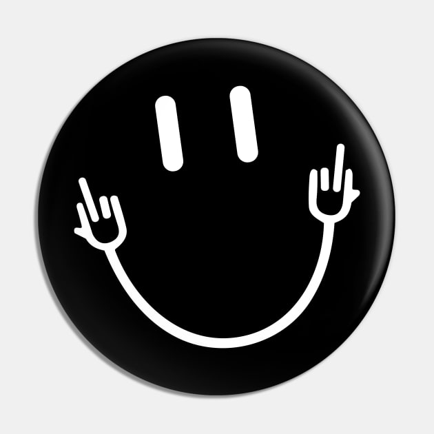 Smile Face Middle Finger Funny Sarcasm Meme Quote - Smile Face Middle ...