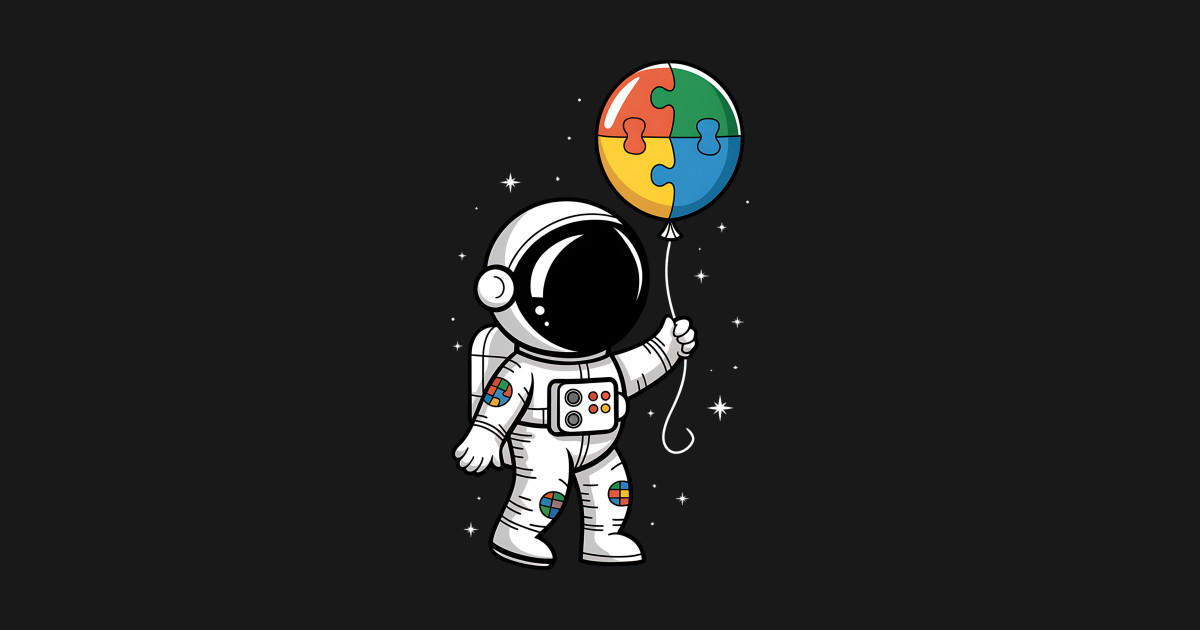 Astronaut Balloon Autism Awareness Space Autistic Kids Boys - Astronaut ...