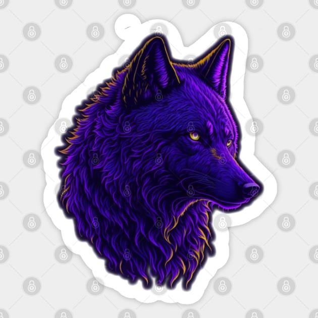 Wolf art - Wolf - Sticker | TeePublic