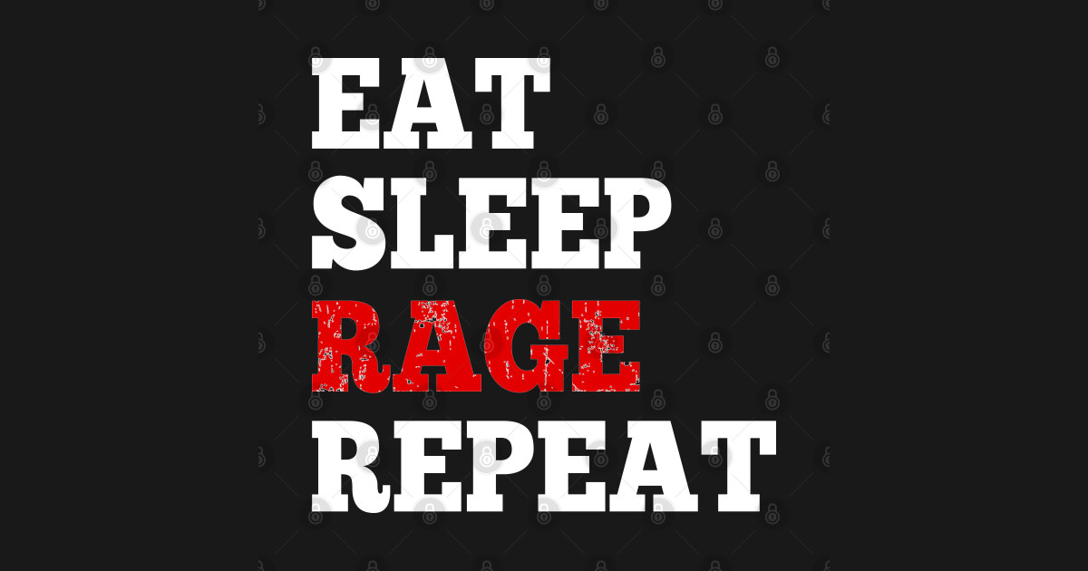 Eat Sleep Rage Repeat for RPG Roleplaying Gamers - Barbarian - T-Shirt ...