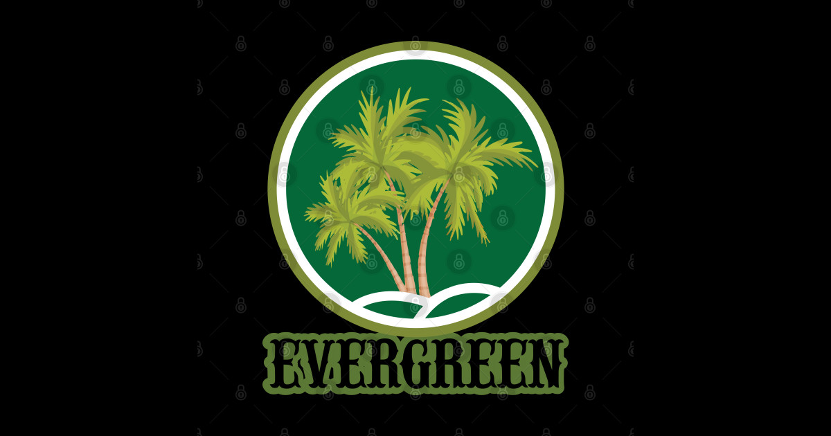 Evergreen Palms Art Design Gift - Evergreen - Posters and Art Prints ...