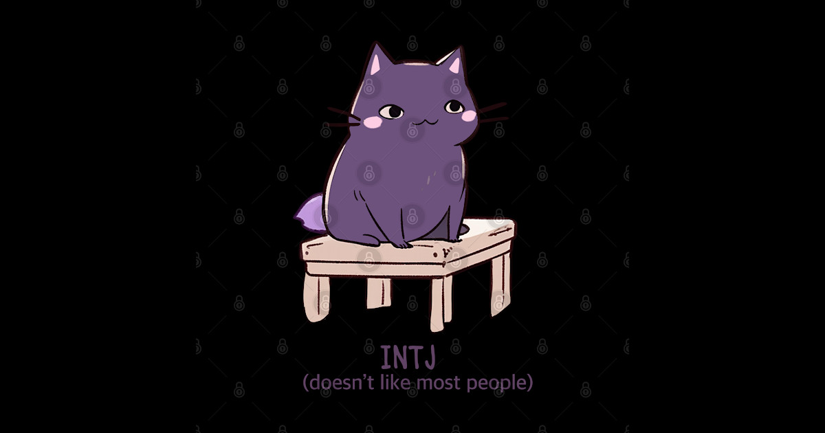 INTJ cat - Intj - Sticker | TeePublic